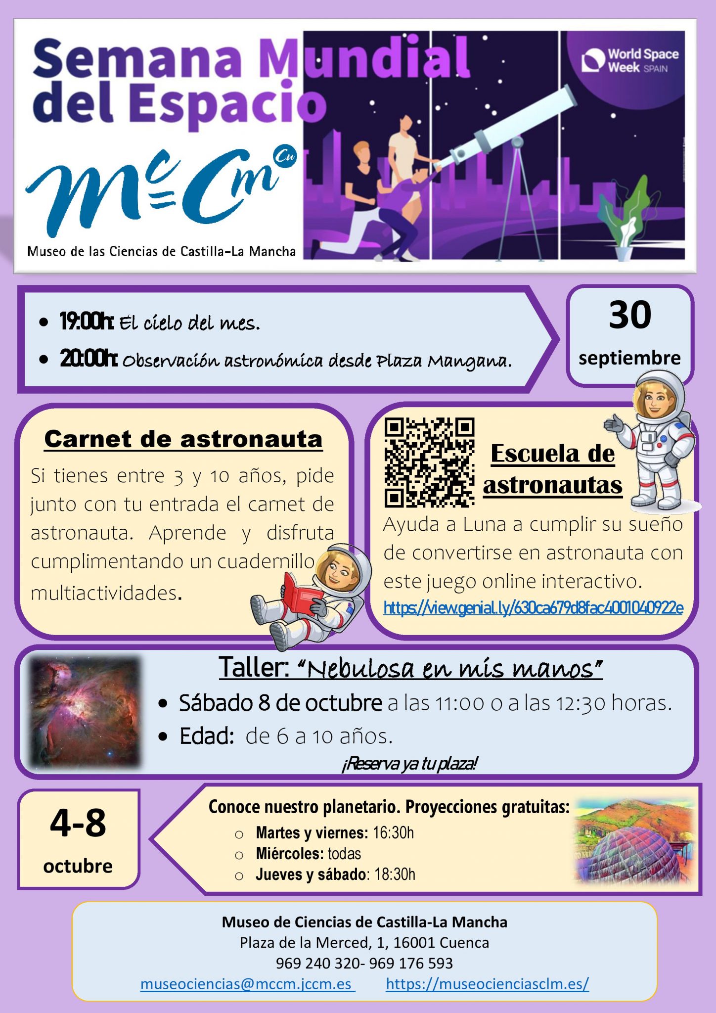 Semana Mundial del Espacio – MUCMA Semana Mundial del Espacio – MUCMA